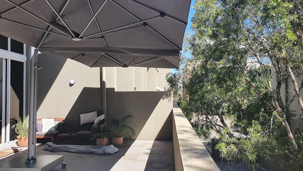 Shadowspec Unity – Multi Canopy Cantilever Umbrella - Sydney Shade