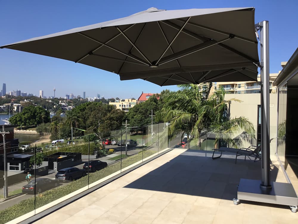 Shadowspec Unity – Multi Canopy Cantilever Umbrella - Sydney Shade