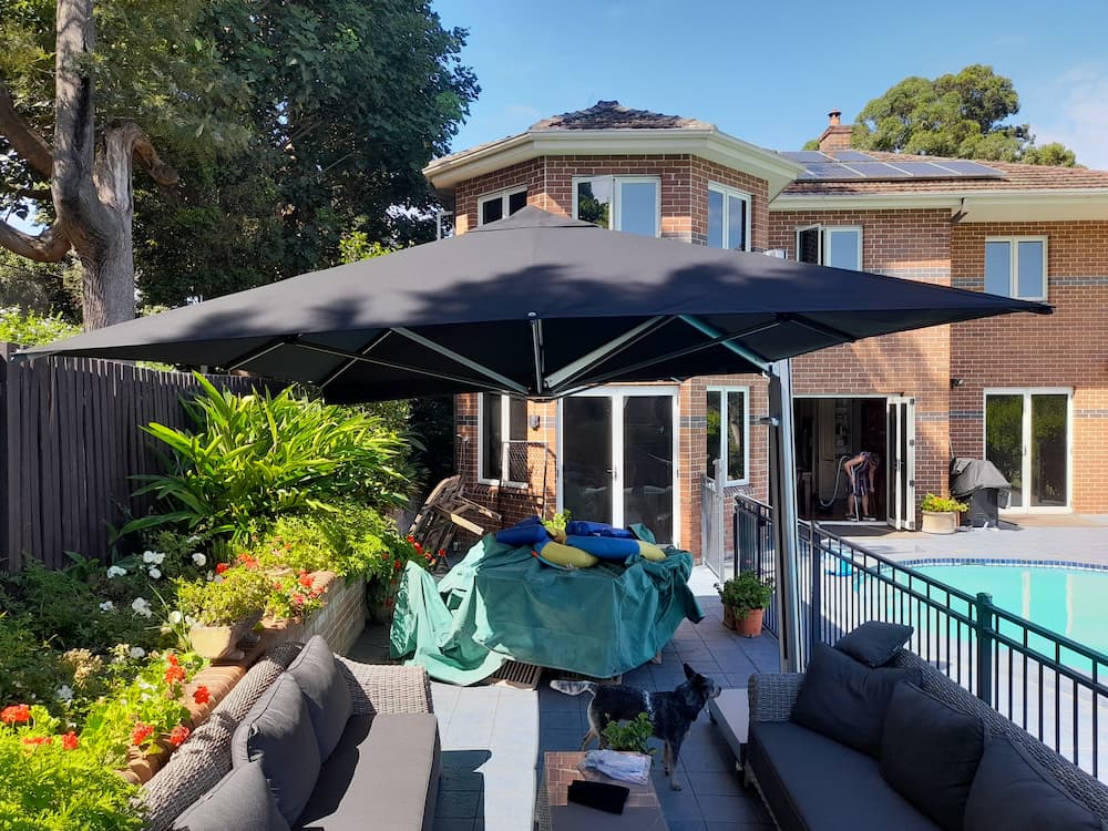 Shadowspec Unity – Multi Canopy Cantilever Umbrella - Sydney Shade