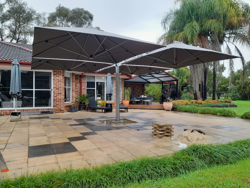 Shadowspec Unity – Multi Canopy Cantilever Umbrella - Sydney Shade
