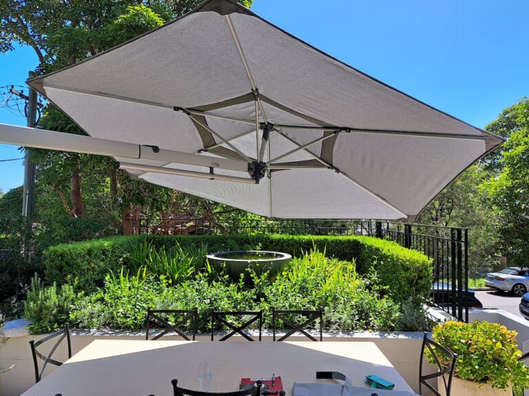 Shadowspec Retreat™ - Wall Mounted Single Canopy Umbrella - Sydney Shade